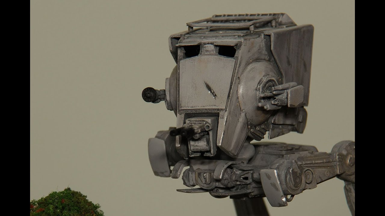 Before and After: AT-ST | MPC ERTL Star Wars Model Kit 8734 | 1983 ...