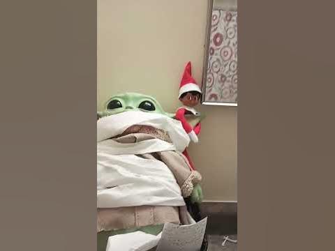 My elf on the shelf kidnapped baby Yoda. - YouTube