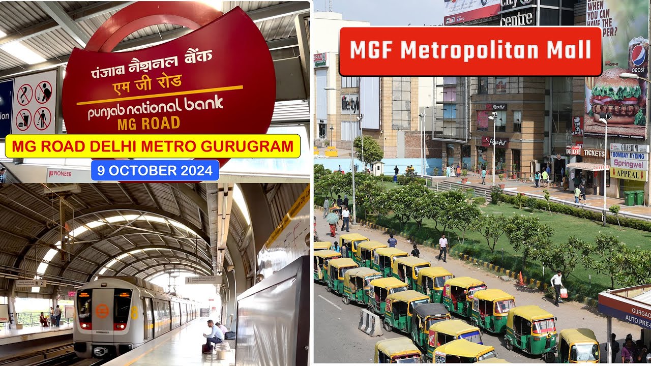 MG Road Metro Station: Gurgaon’s Ultimate Shopping || 9 October ...