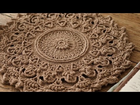 How To Crochet Mandala lily step by step tutorial row 29_31
