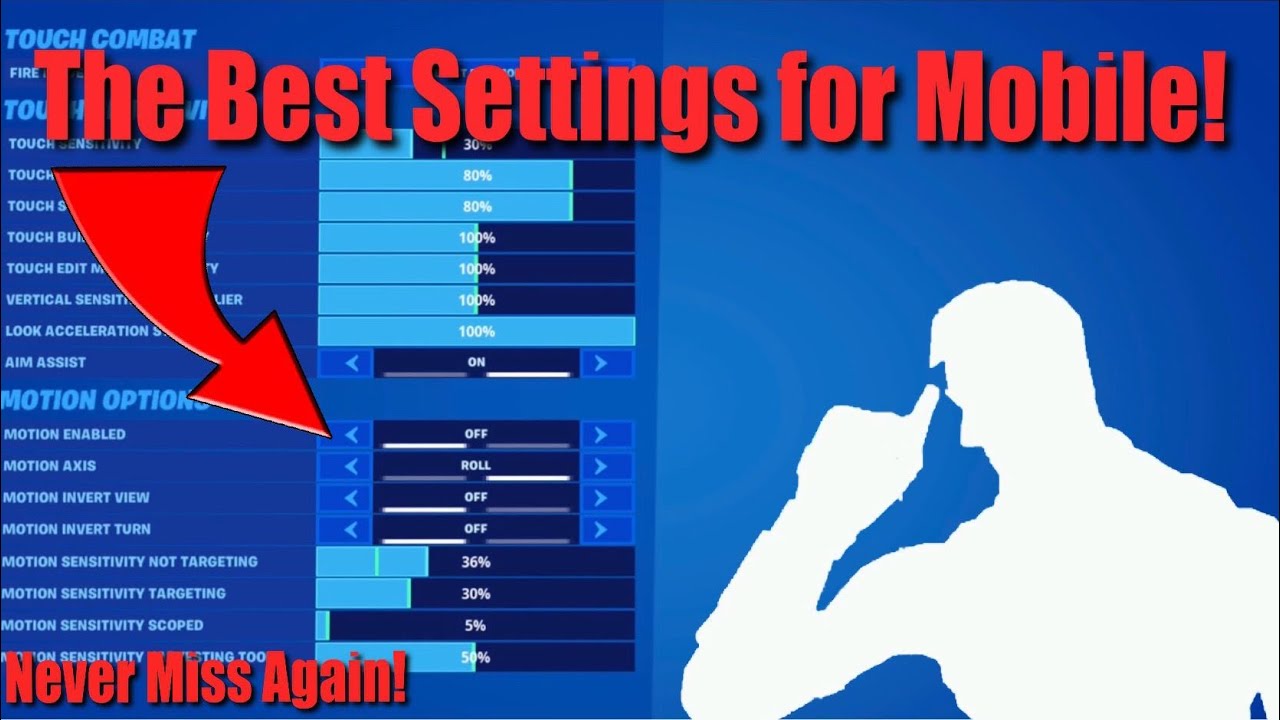 The Best Settings for Fortnite Mobile! (NEVER MISS AGAIN!) - YouTube