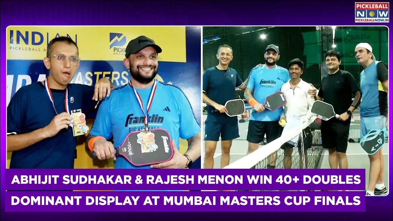 Abhijit Sudhakar & Rajesh Menon Clinch 40+ Doubles Glory | Mumbai ...