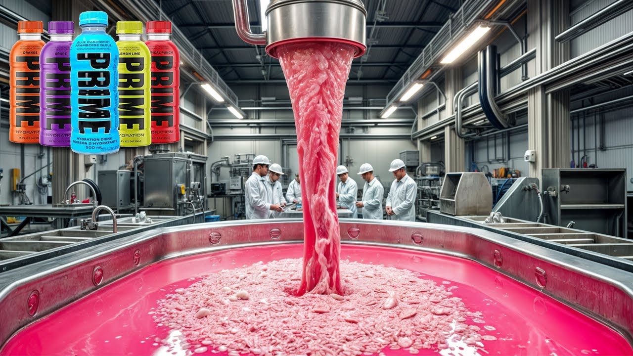 How Prime Drinks Are Made in Factory | Automatic Factory Process - YouTube