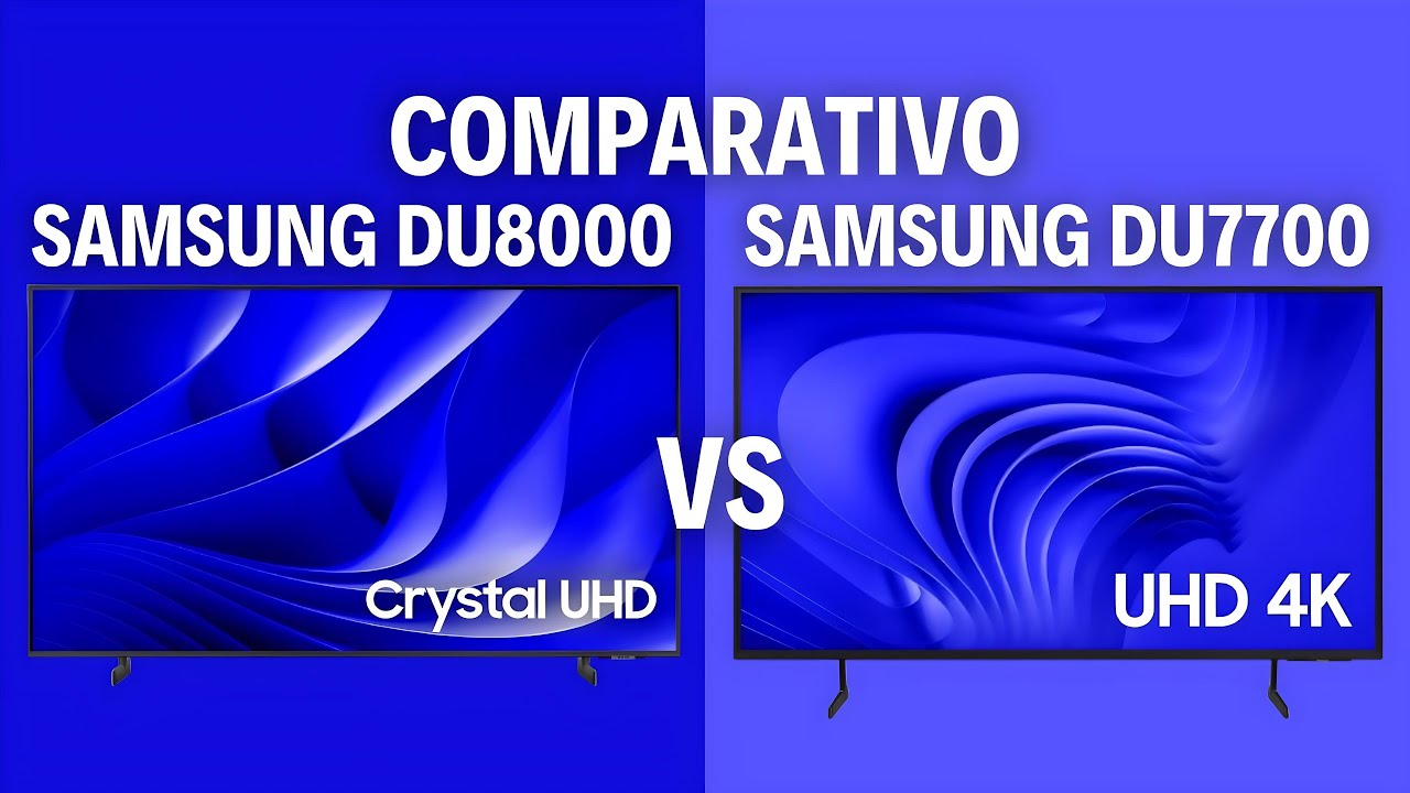 DU8000 VS DU7700 | QUAL A MELHOR TV DE ENTRADA 4K DA SAMSUNG EM 2024? - YouTube