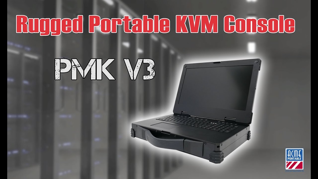 Rugged Portable KVM Console - PMK v.3 from ACME Portable - YouTube