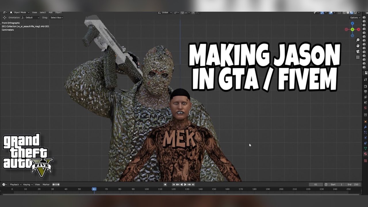 Making Iced Out Jason Chain Set In GTA 5 RP (FiveM) | GTA Blender 3D ...