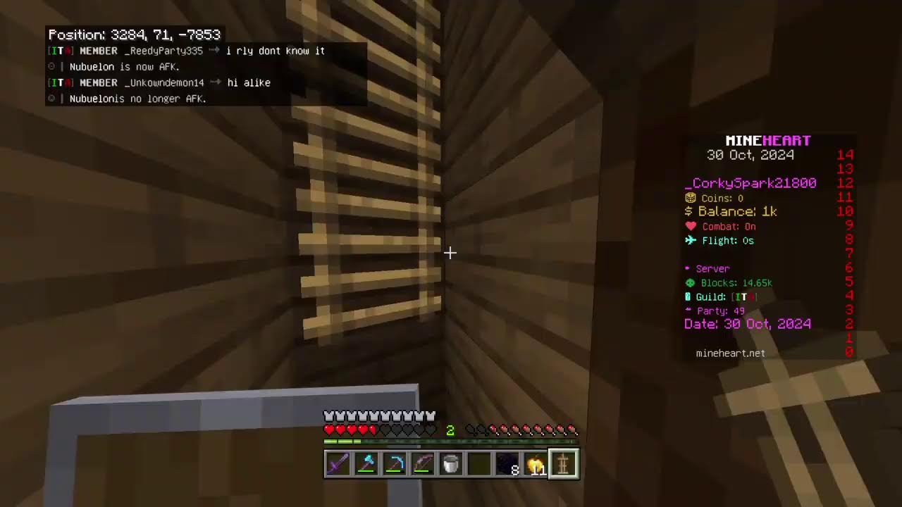 minecraft mineheart server idk what we do i think mining - YouTube