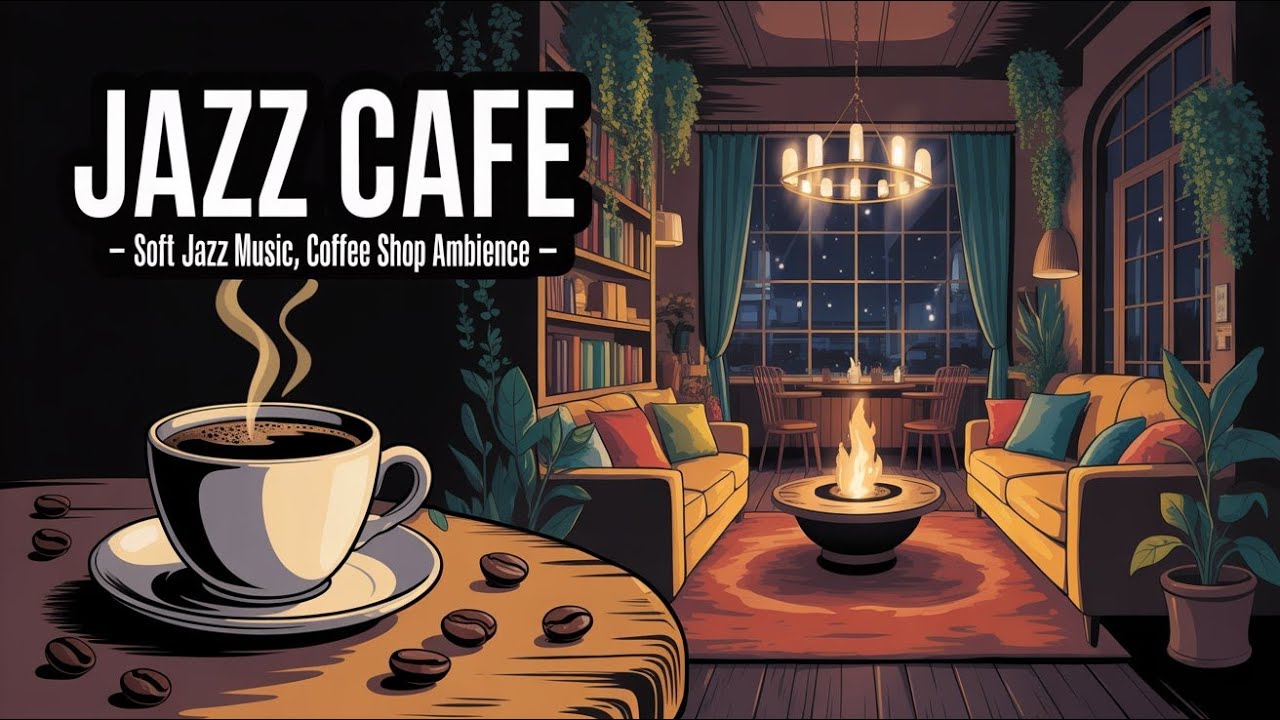 Cafe Reflections 4K – Relaxing Piano with Latte Art – Calm Background ...