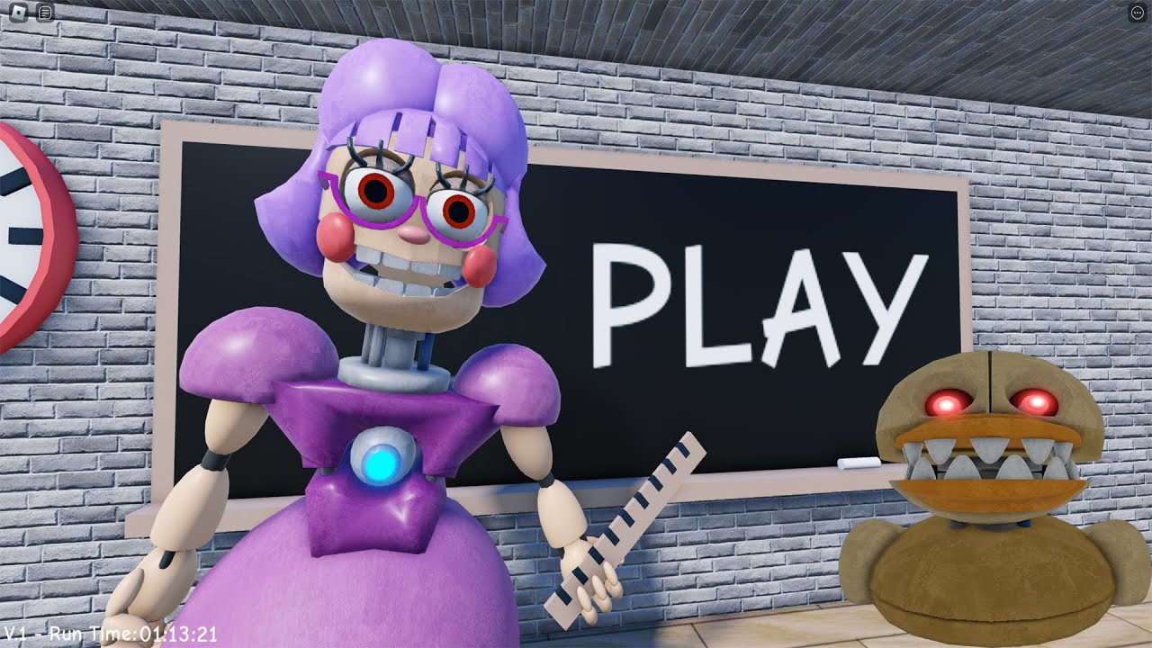 Escape Miss Ani-Tron's Detention! (SCARY OBBY) Scary Duck Full Gameplay ...