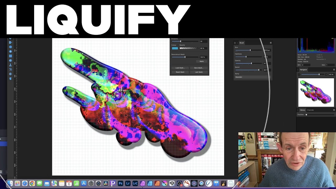 Affinity Photo DISTORTION / Liquify Color Of Shapes And Images Tutorial ...