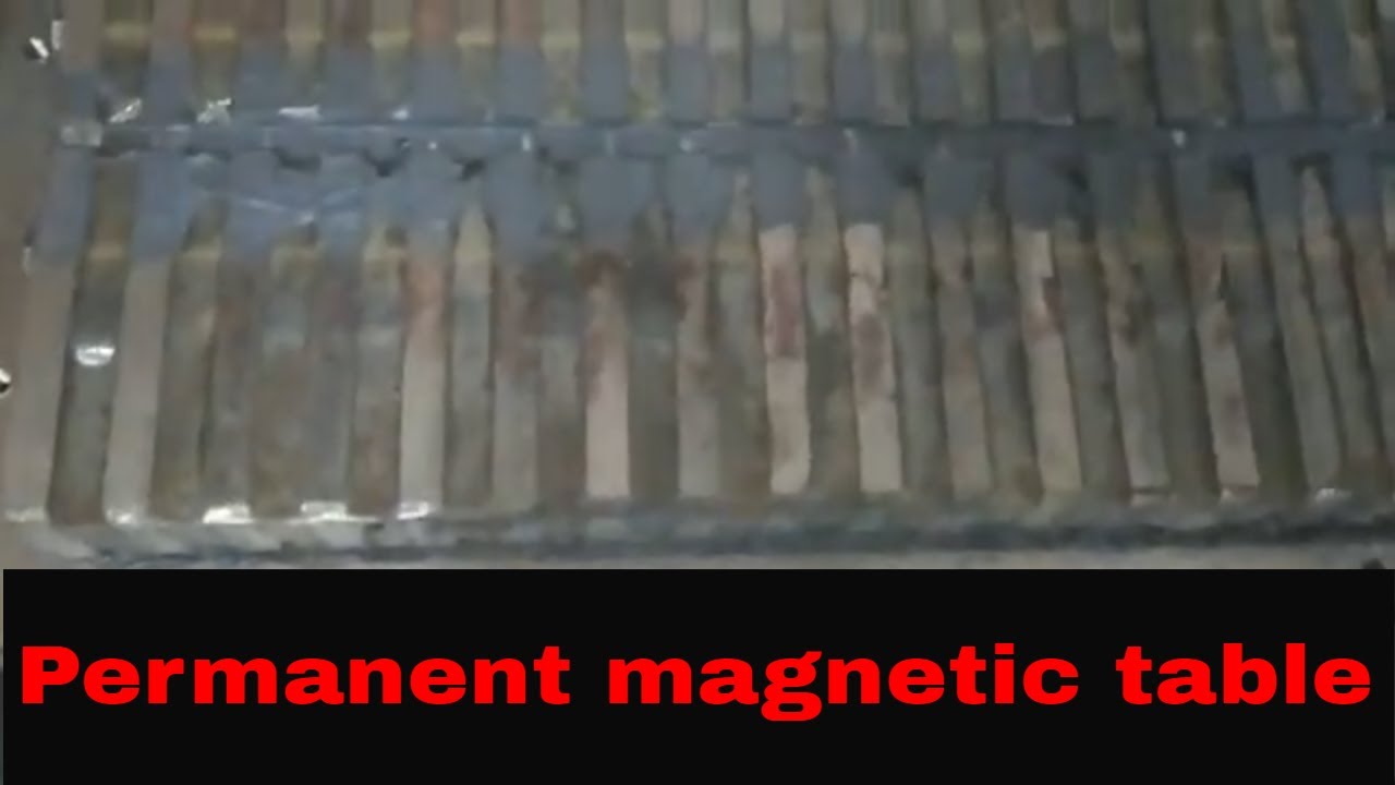 Permanent magnetic table reassembly. - YouTube