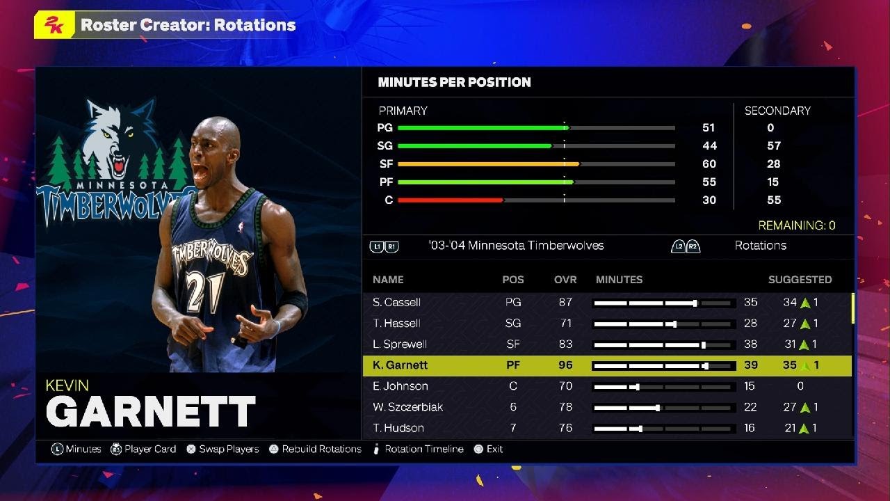 NBA 2K25: Minnesota Timberwolves 2003-04 classic team - YouTube