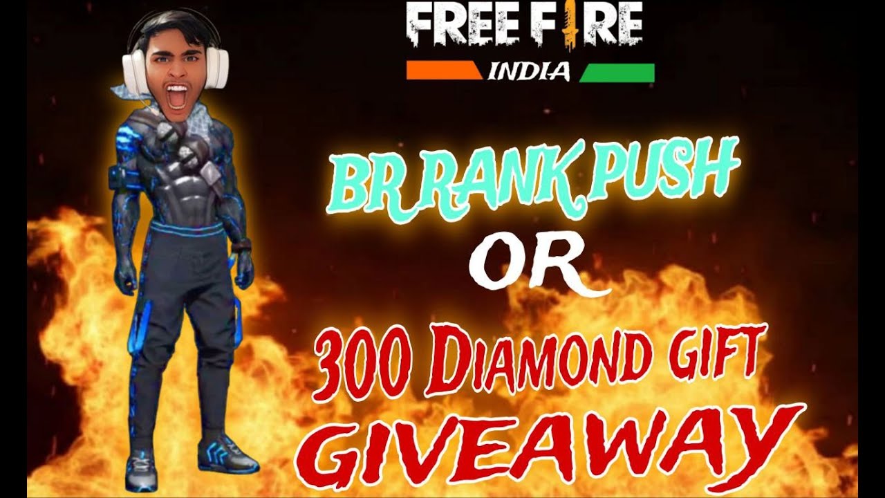 FREE FIRE BR RANK PUSH + 300 Diamond gift giveaway || Road to 2k || # ...