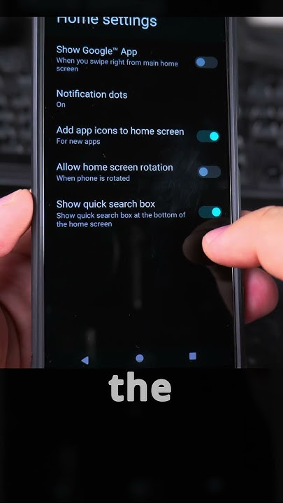 How to Remove the Google Search Bar from Your Android Home Screen - YouTube
