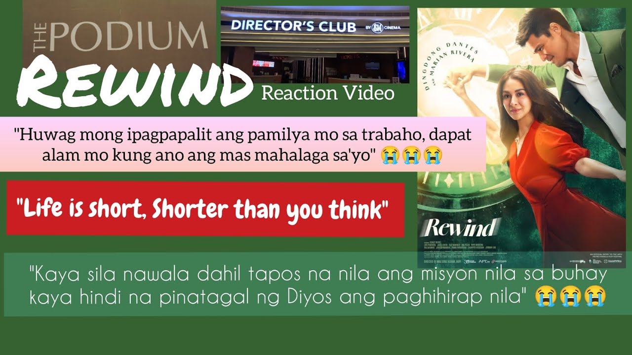 Rewind (Marian & Dingdong) movie 2023 Reaction video, grabe nakakaiyak😭 ...