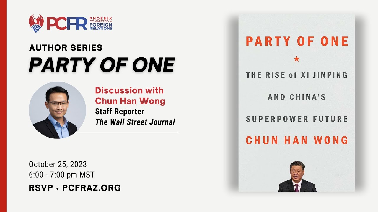 Author Series - 'Party of One' with Chun Han Wong - YouTube