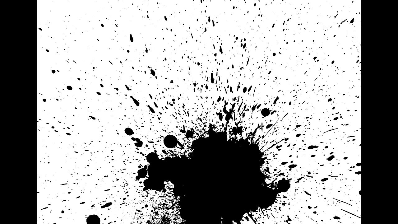 Making an ink splash texture in 120 fps - YouTube