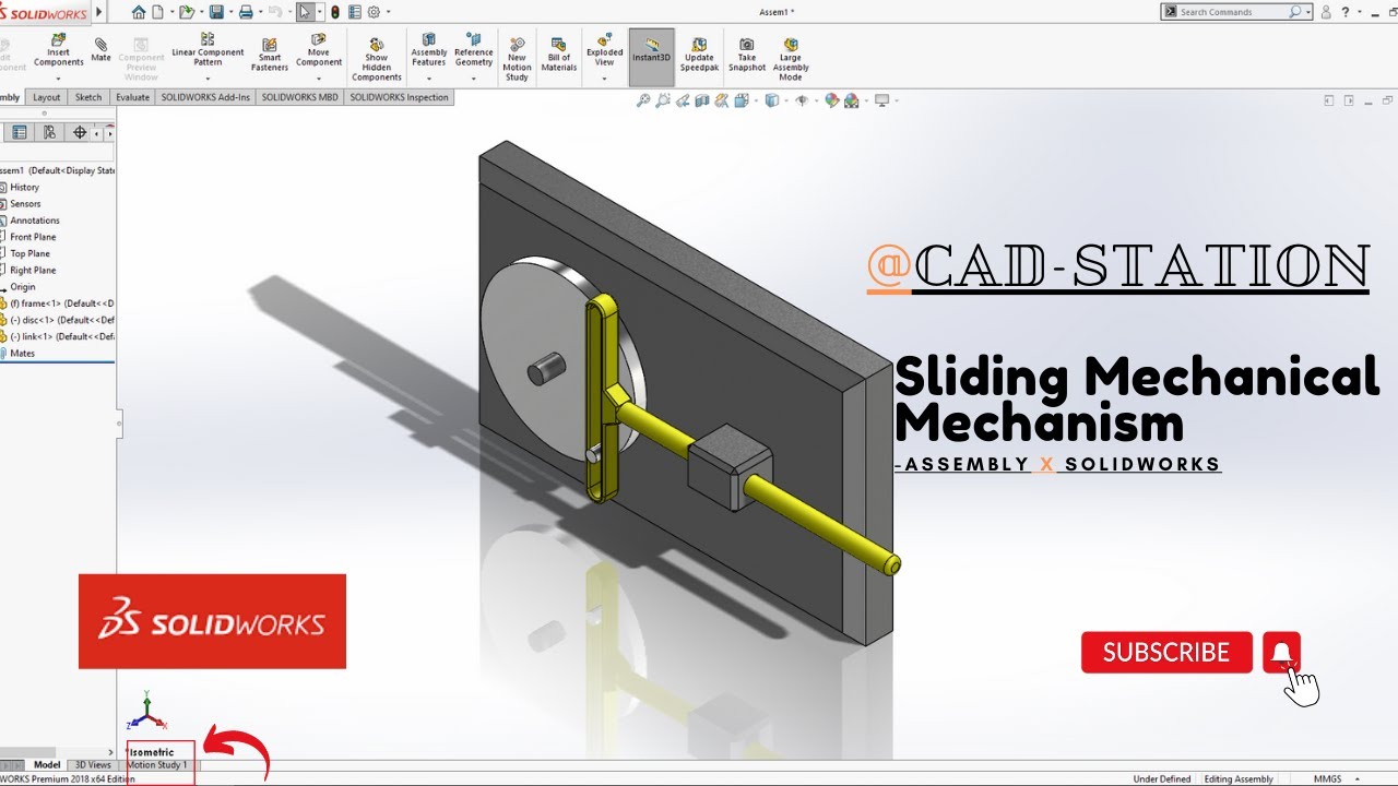 Mechanical Mechanism || #solidworkstutorialforbeginners - YouTube
