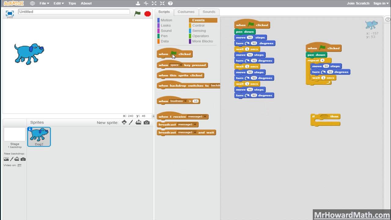 Coding with Loops and If Statements in Scratch - YouTube