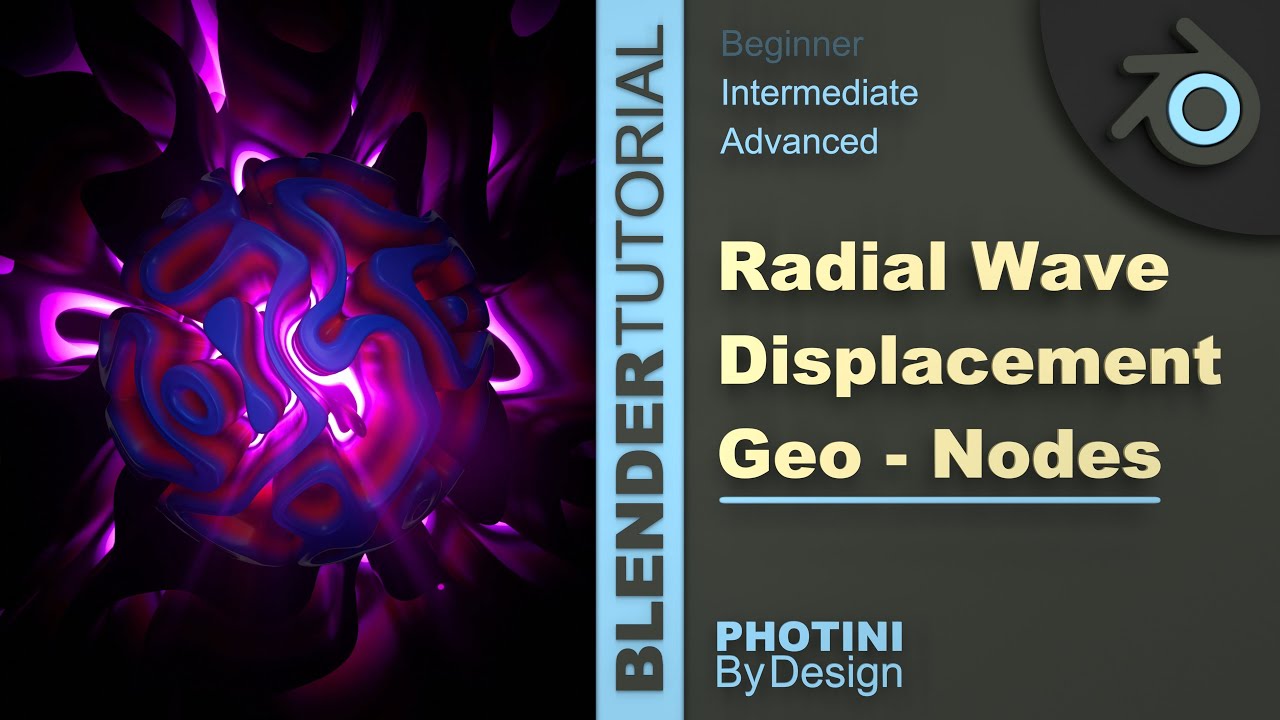 Geometry Nodes Radial Displacement - Blender Tutorial - YouTube