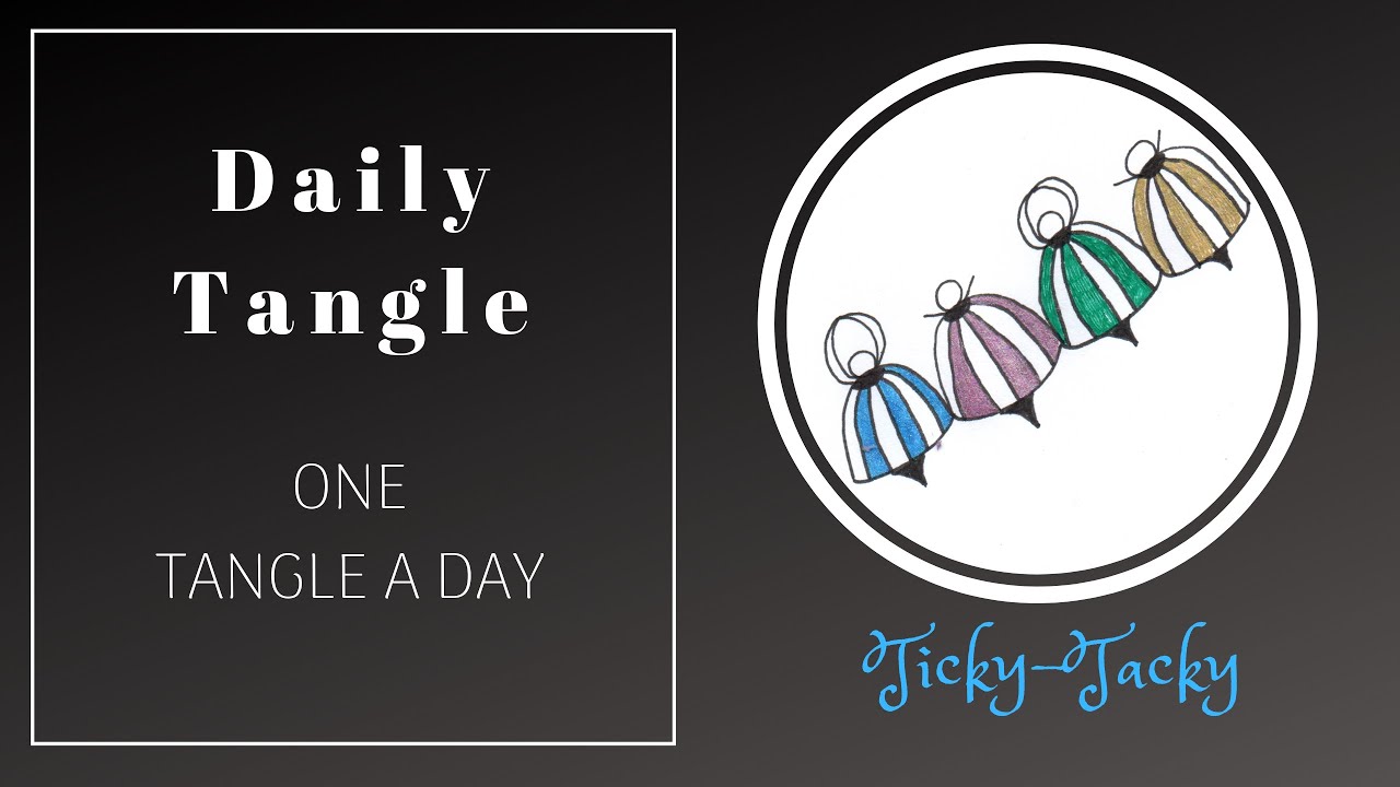 Daily Tangle - Ticky-Tacky |How to draw...| - YouTube