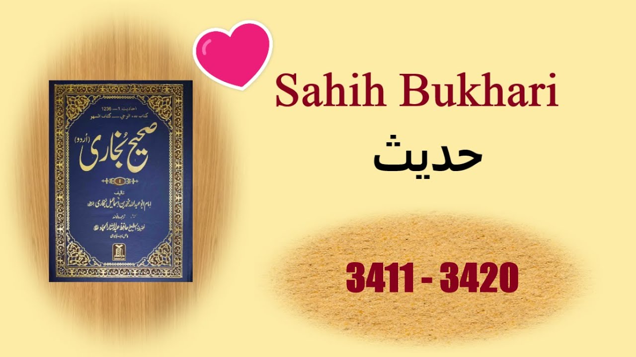 Sahih Bukhari Hadees in Urdu *(3411-3420)* Islamic Books Hadees💗💛 - YouTube