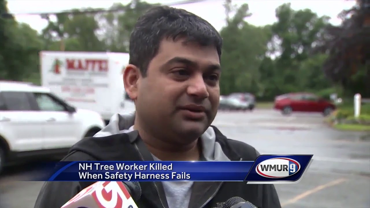 NH man tree worker dies in fall - YouTube