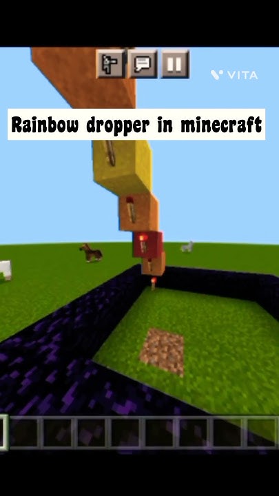 rainbow dropper #shorts #mcpe - YouTube
