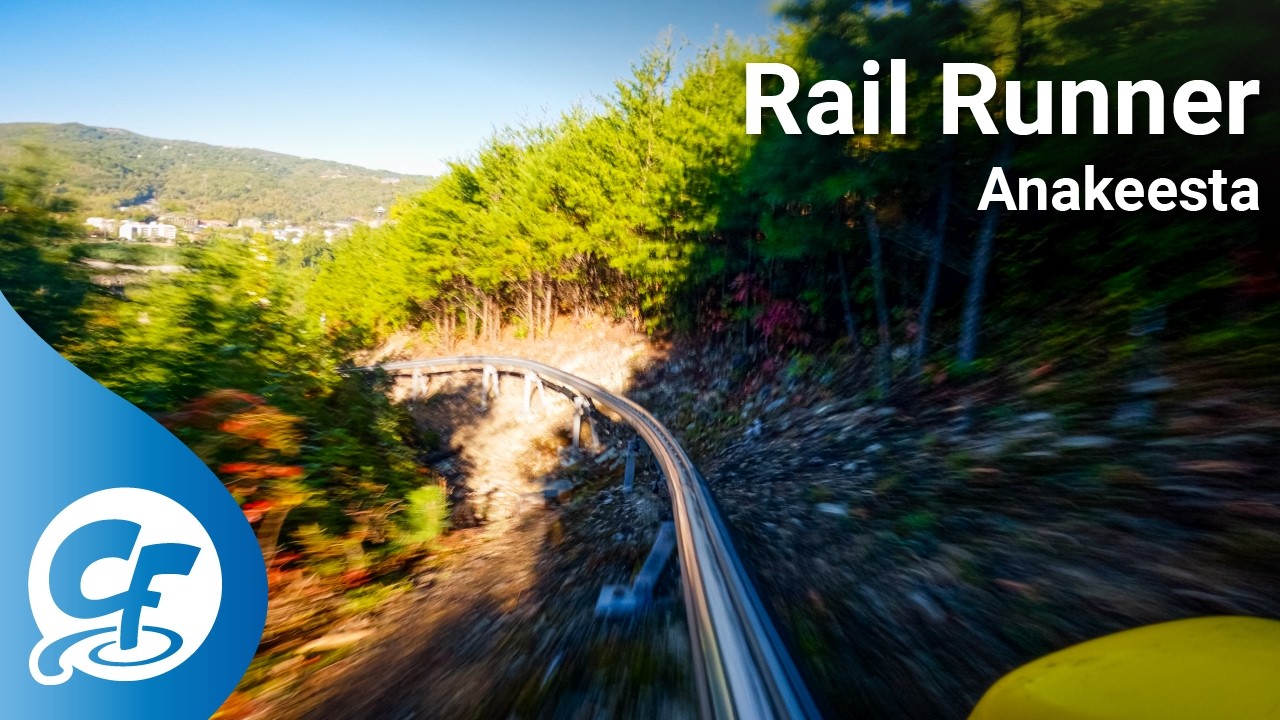 Rail Runner on-ride 5K POV Anakeesta - YouTube