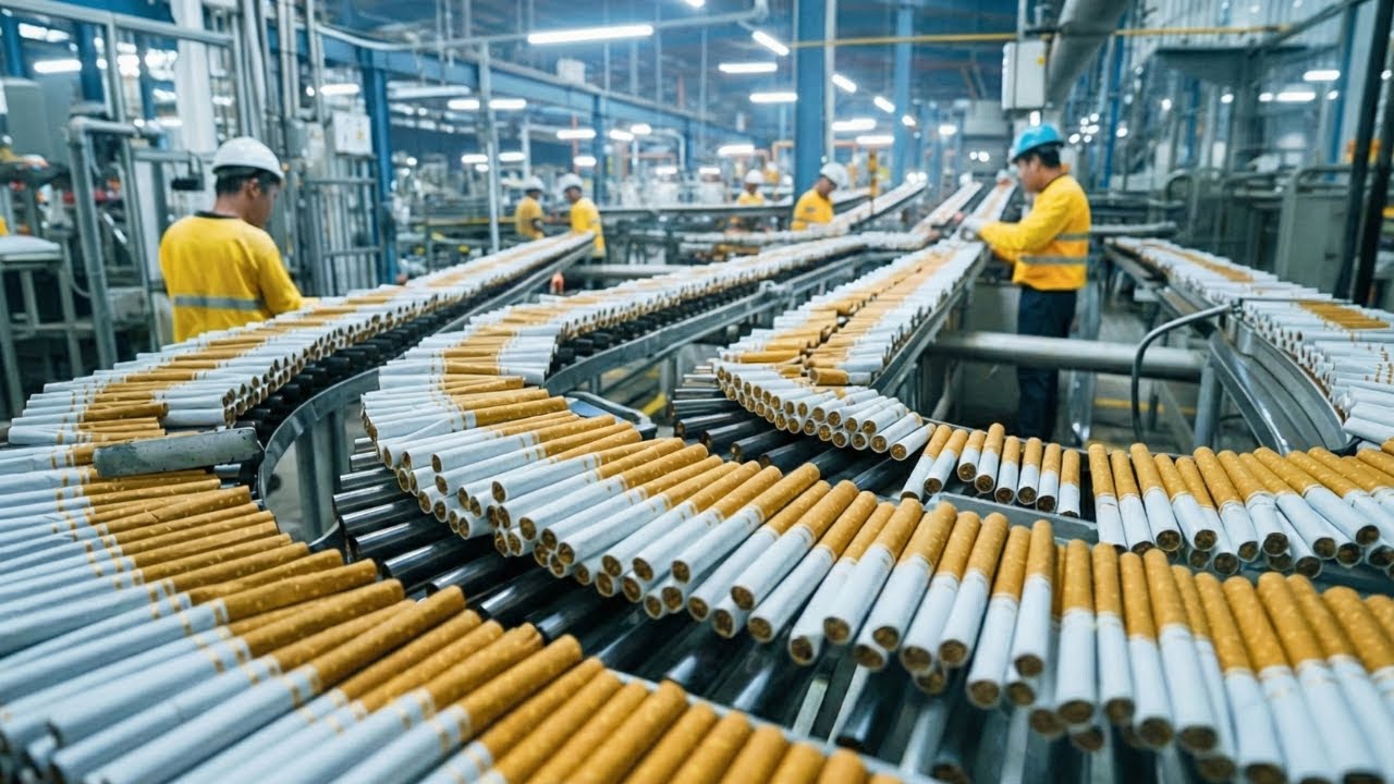 Inside the Cigarette Factory: How It's Made ?? Billion-Dollar Industry ...