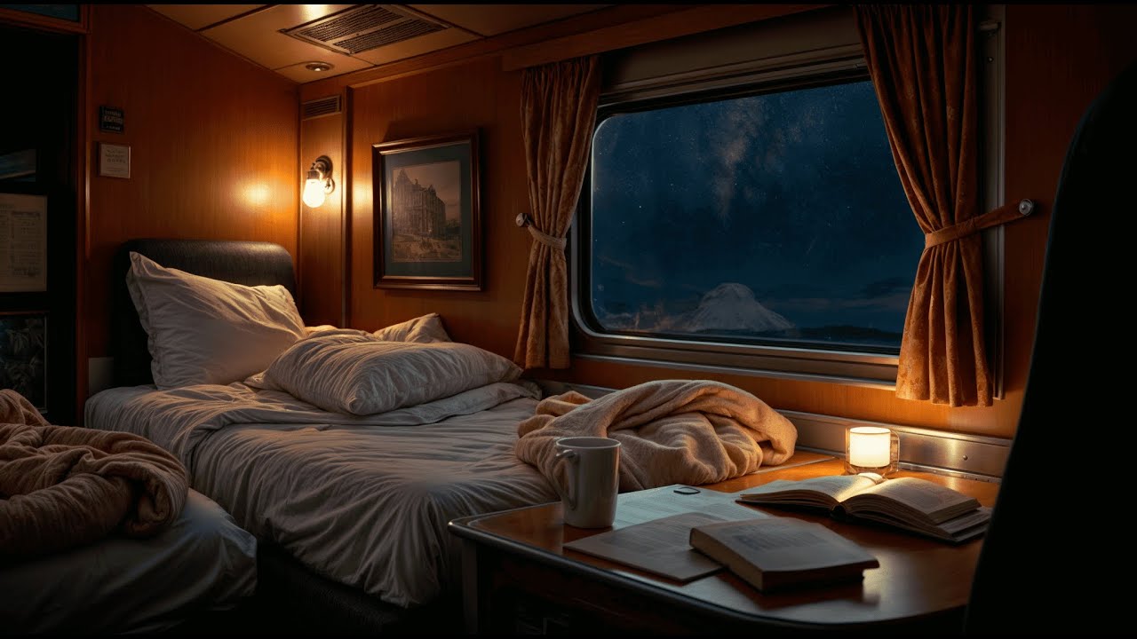 Train Sound For Sleep | Cozy Night Train Ambience - YouTube