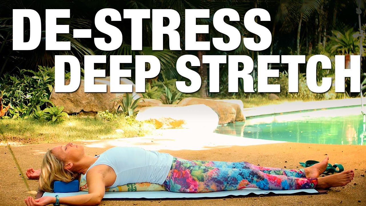 De-Stress, Deep Stretch Yoga Class - Five Parks Yoga - YouTube