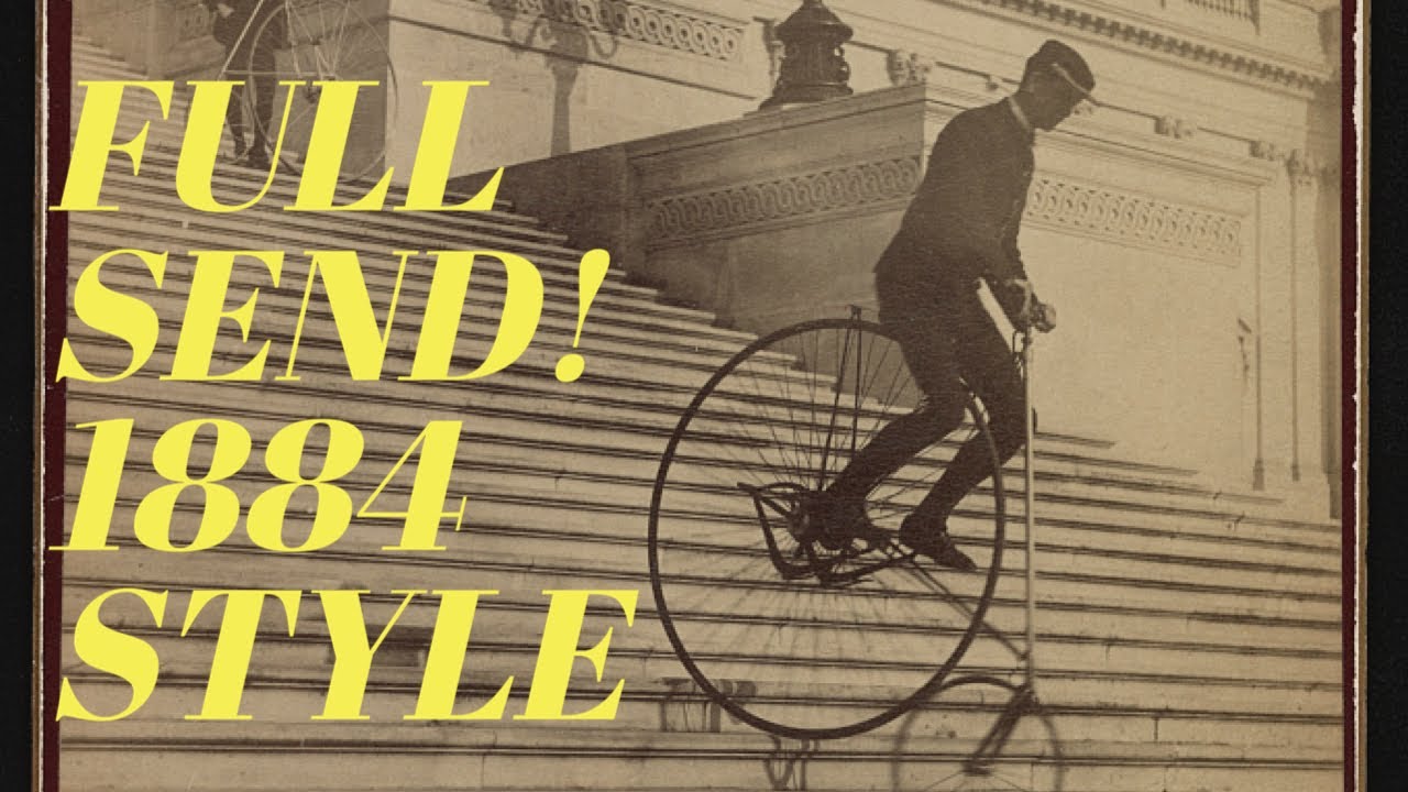A Perilous Ride - Riding Stairs in 1884 - Bicycle History - YouTube
