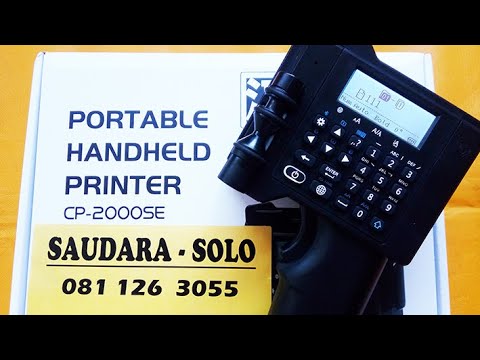 handheld printer ZSA CP 2000 SE [Tutorial SETTING] - (Saudara - Solo) - YouTube