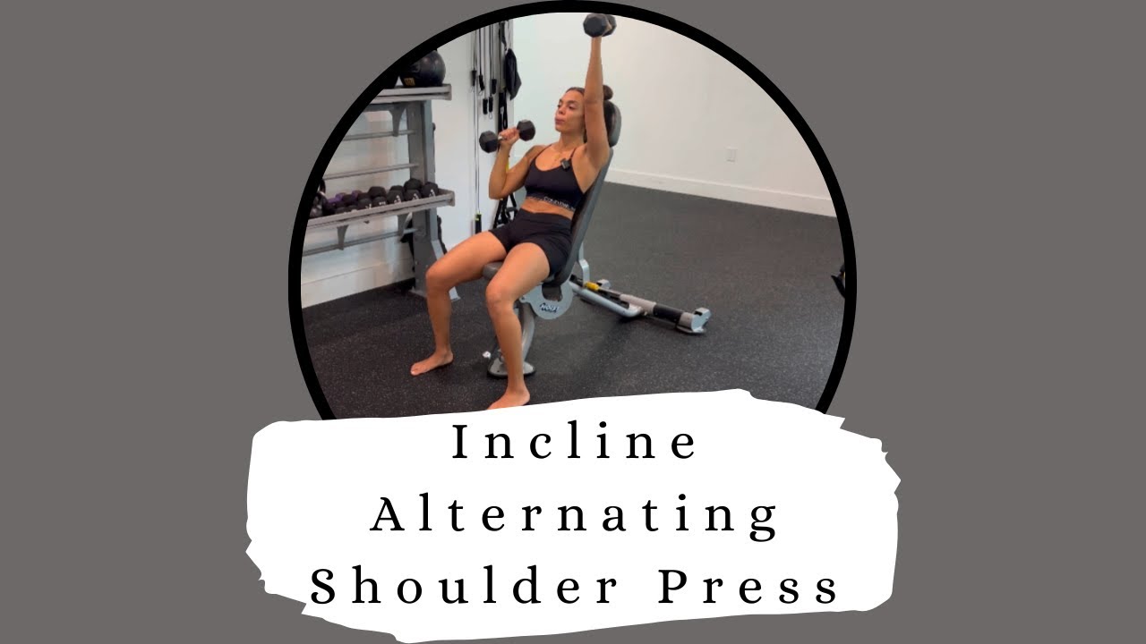 Incline Alternating Shoulder Press - YouTube