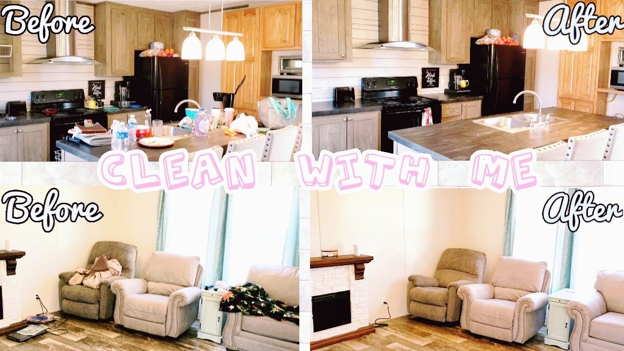 MOBILE HOME CLEAN WITH ME | Small Home Cleaning Motivation! - YouTube