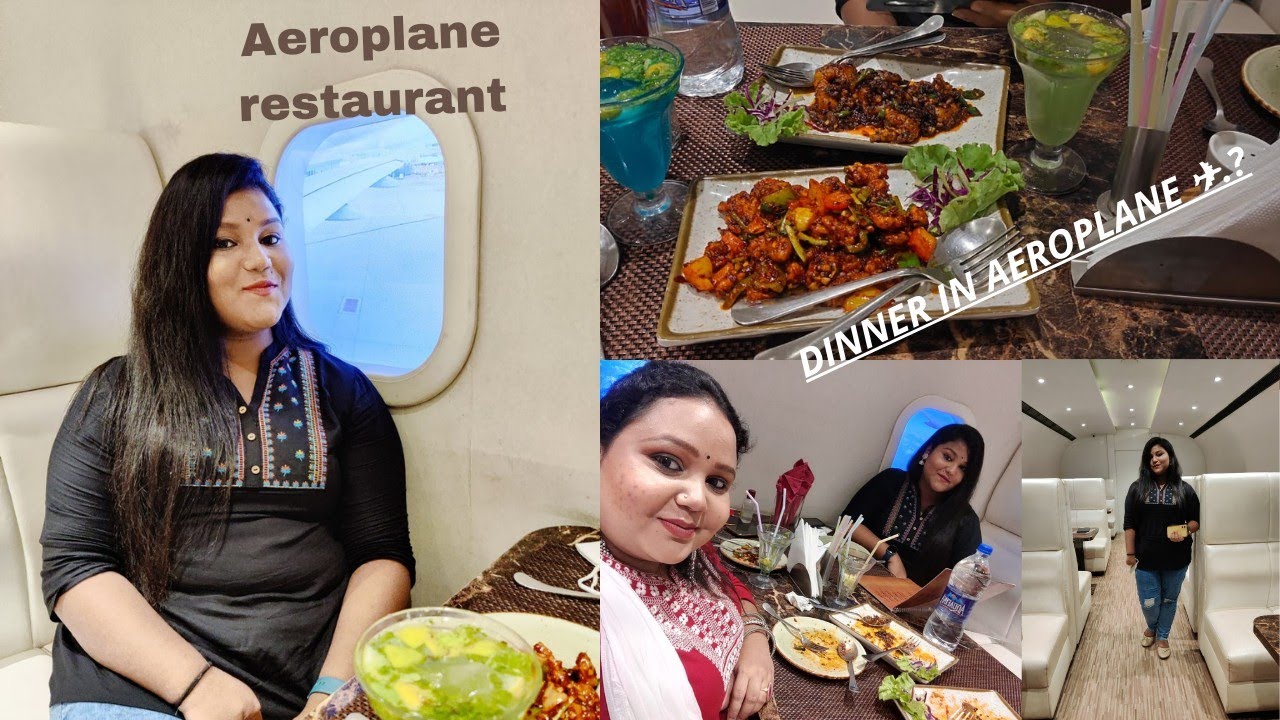 Restaurant inside aeroplane? ️| Kolkata flight theme restaurant ...