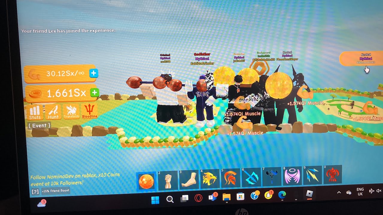 Lifting legacy simulator/roblox/ getting body alter 11! New weights ...