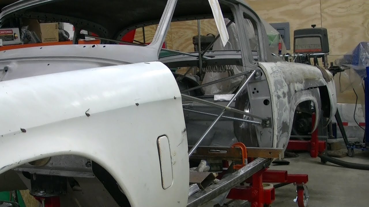 Studebaker Gasser build part 9 more frame work. - YouTube