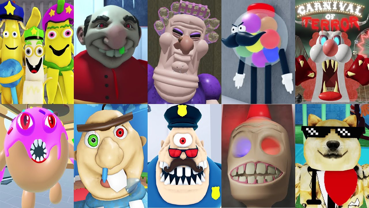 ROBLOX EVIL PAW PATROL CHASE RESCUE SCARY OBBY Grumpy Gran, Siren Cop ...