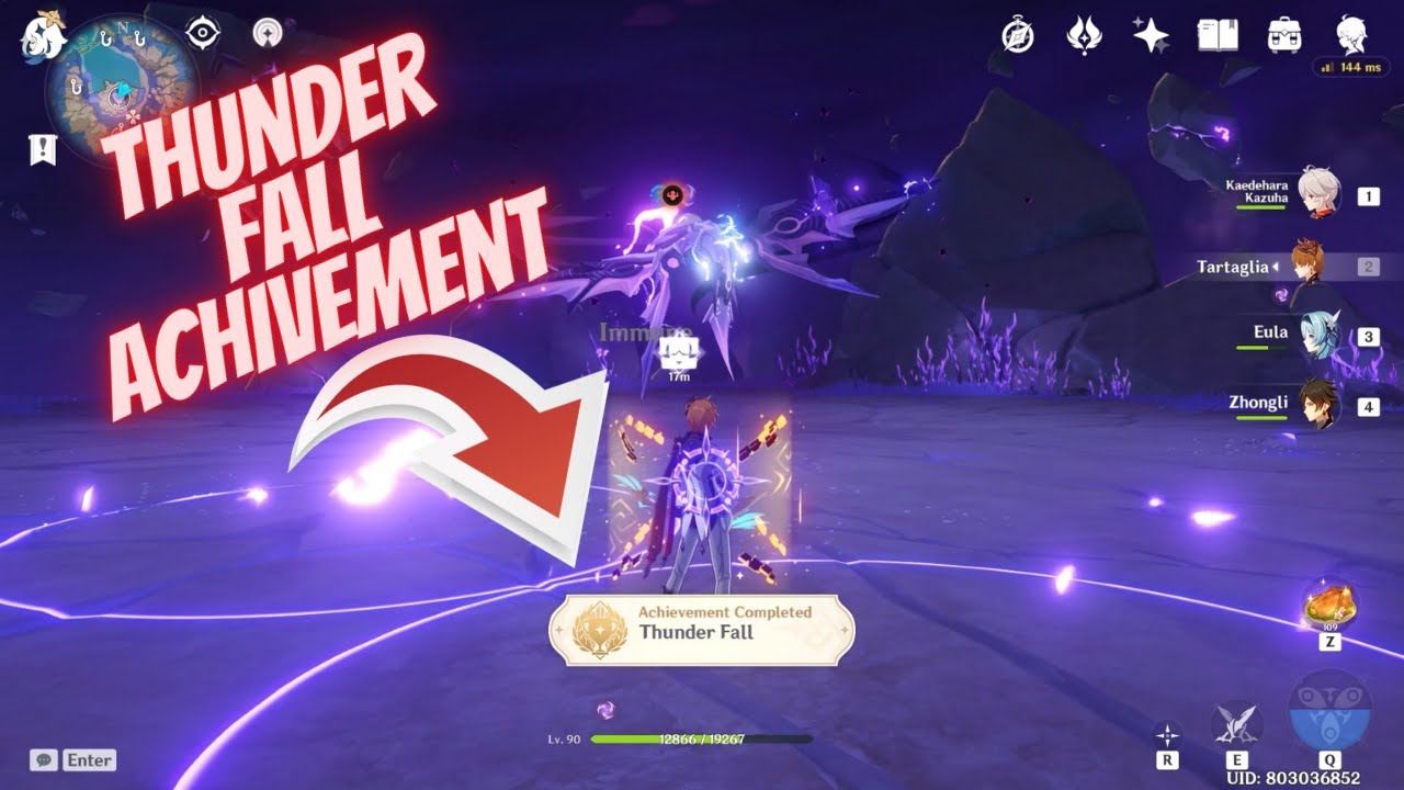 Thunder Fall Hidden Achievement | Thunder Manifestation | Inazuma - YouTube