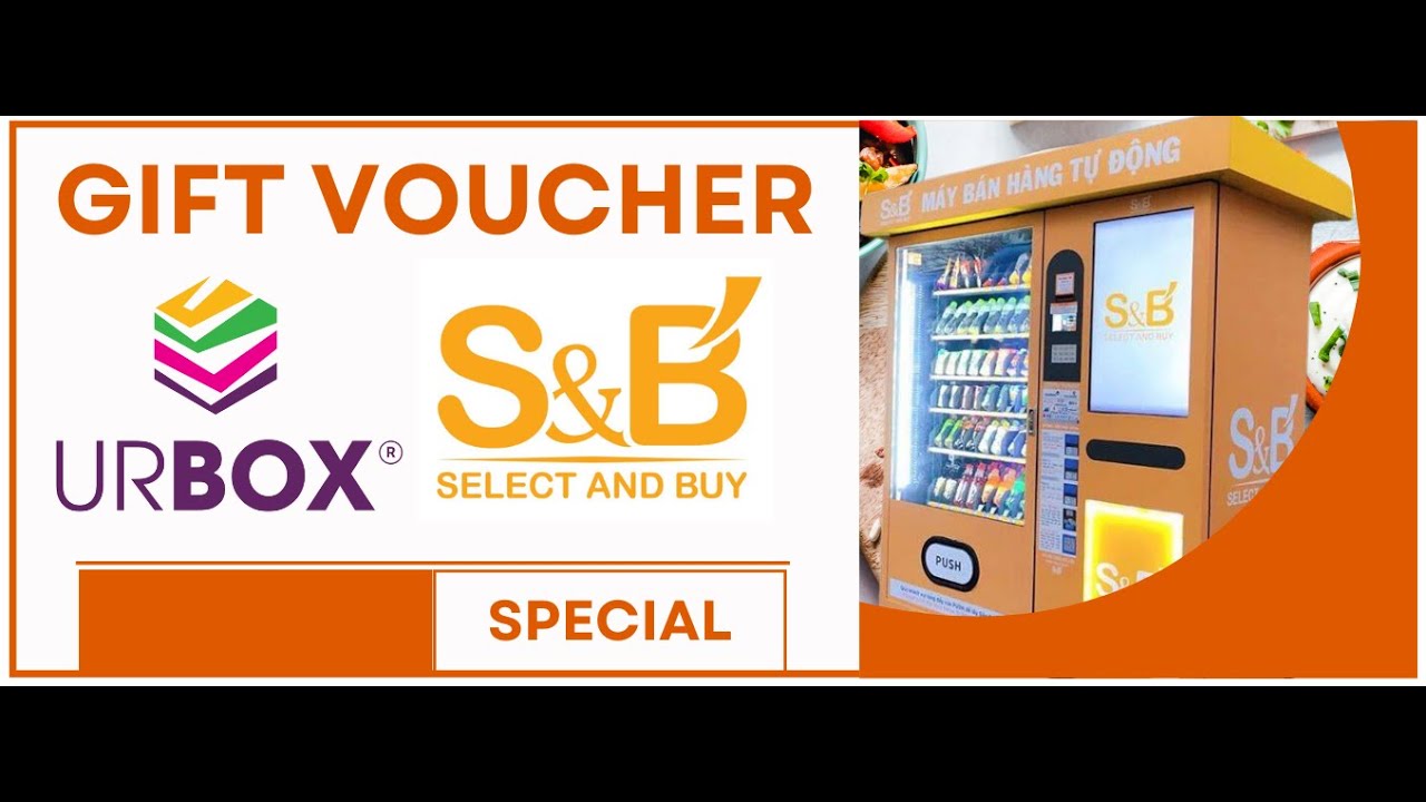Hướng dẫn sử dụng Urbox Voucher trên S&B Máy bán hàng tự động - YouTube