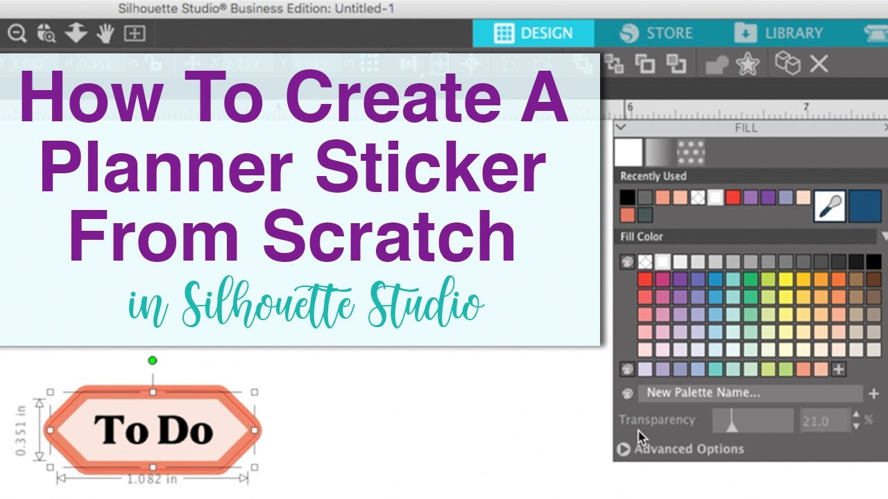 Design A Sticker From Scratch In Silhouette Studio - YouTube