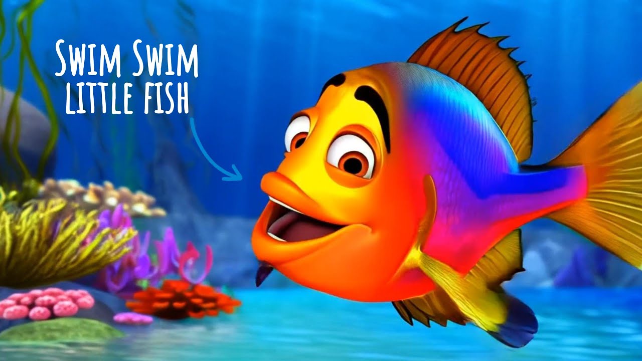 Swim Swim Little Fish | Kids Song | Nursery Rhymes & Simple Songs ...