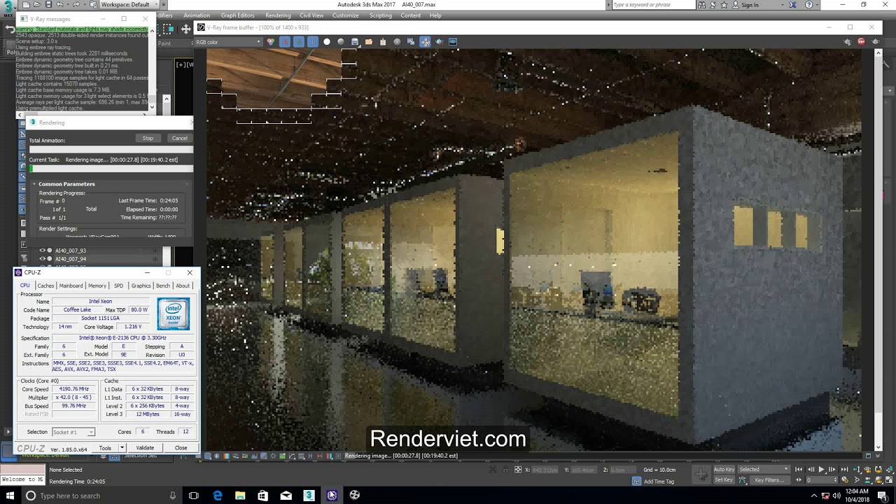 Render Test: Intel Xeon E-2136 Coffee Lake, newest Xeon from Intel ...