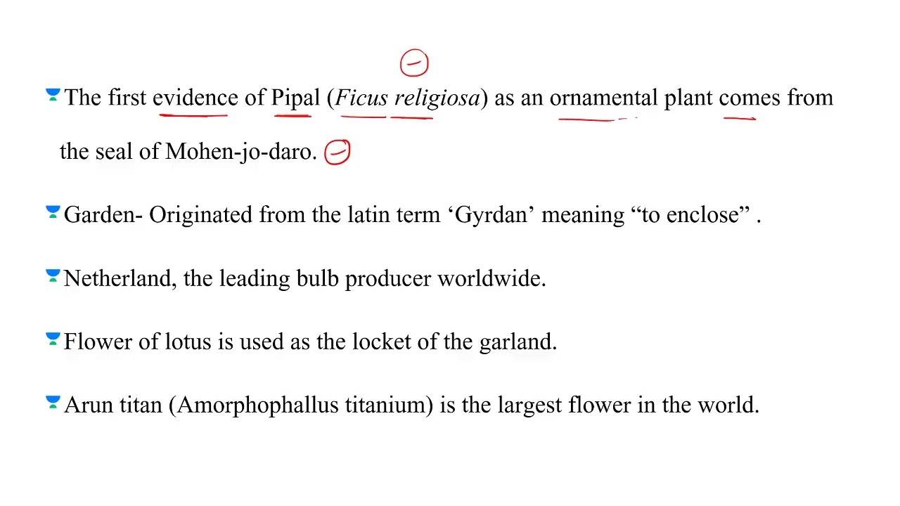 Floriculture Class-1 DDA (SO) - YouTube