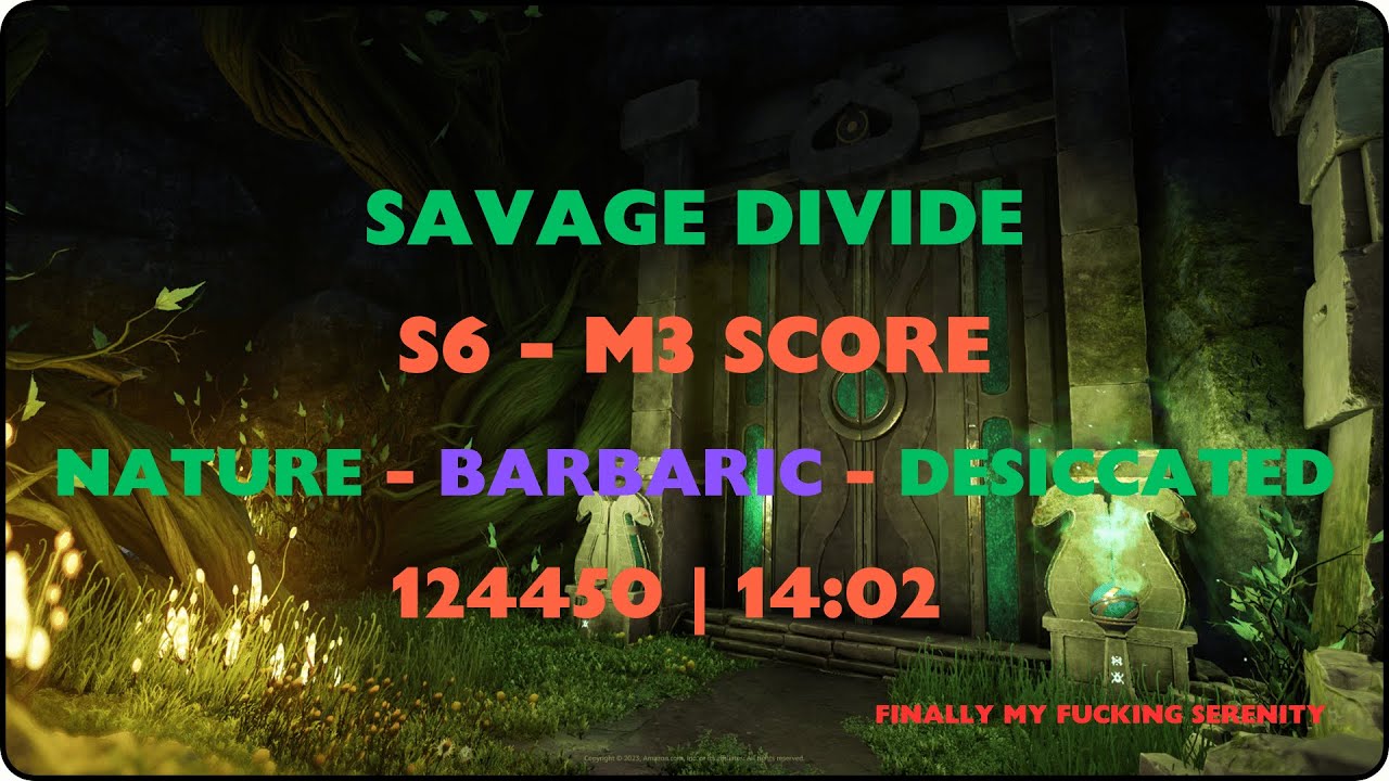 (wtb voice) New World | Nysa | Savage Divide - M3 | S6 W94 | Score ...