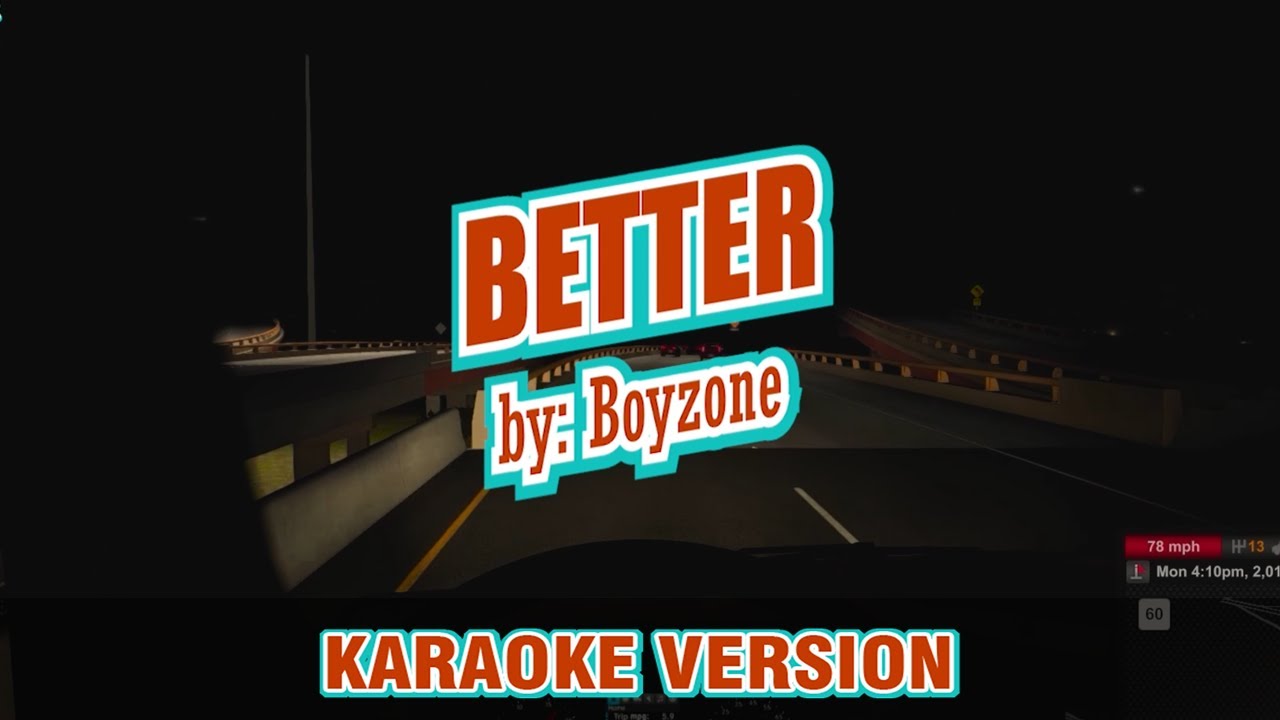 Better - Boyzone - karaoke - YouTube