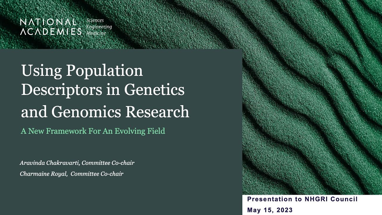 NASEM Report on the Use of Race, Ethnicity and Ancestry as Population ...