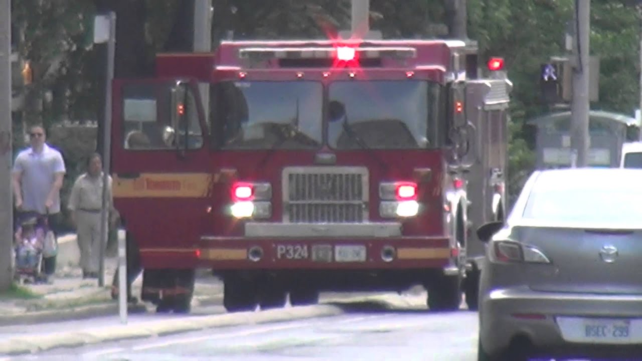 Toronto Fire Pumper 324 & Toronto EMS ERU Responding/Arriving - YouTube